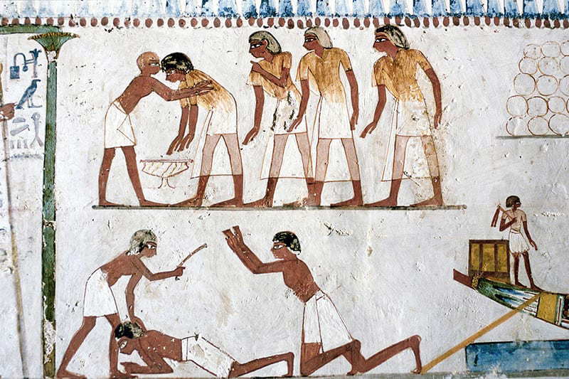 12 Egyptian Hieroglyphs of People and Their Body Parts