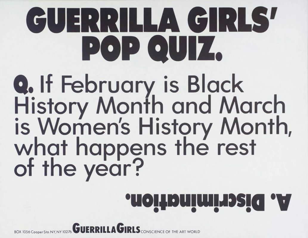 The Guerrilla Girls: Using Art to Stage a Revolution