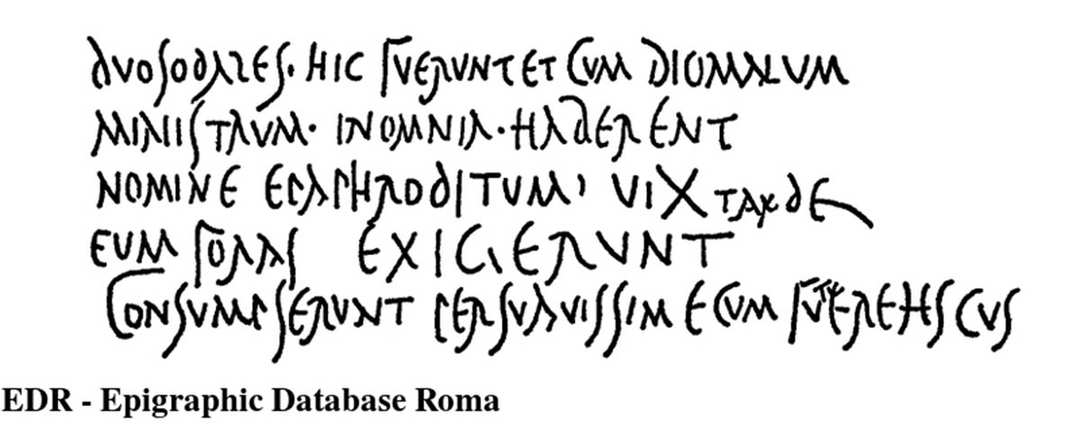 Roman Graffiti from Pompeii and Herculaneum