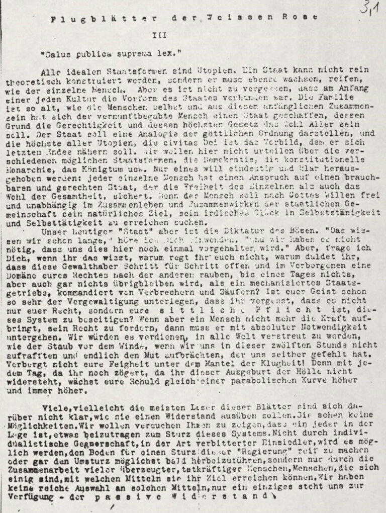 The White Rose: A Youth Resistance That Denounced Hitler