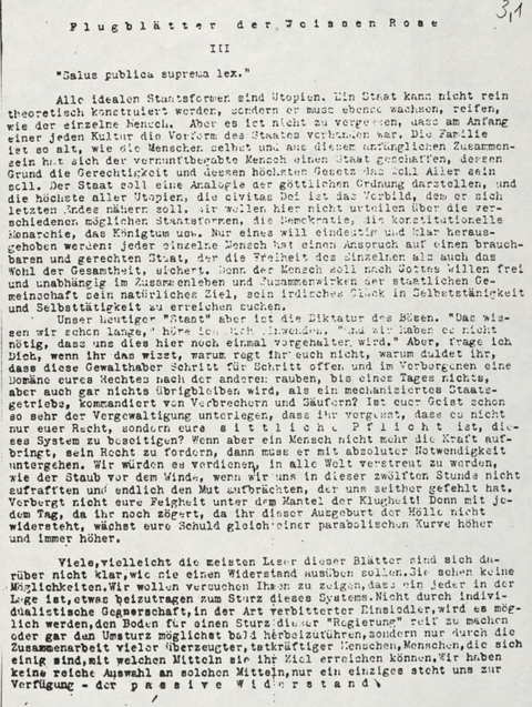 The White Rose: A Youth Resistance That Denounced Hitler