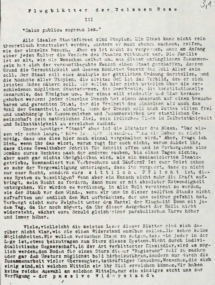 The White Rose: A Youth Resistance That Denounced Hitler