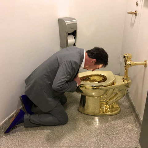 Who Really Stole Maurizio Cattelan’s Gold Toilet?