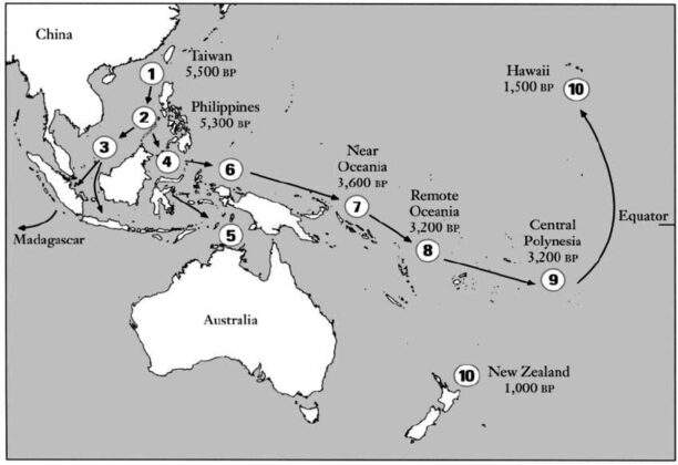 How Far Did Austronesian Influence Spread Outside of the Pacific?