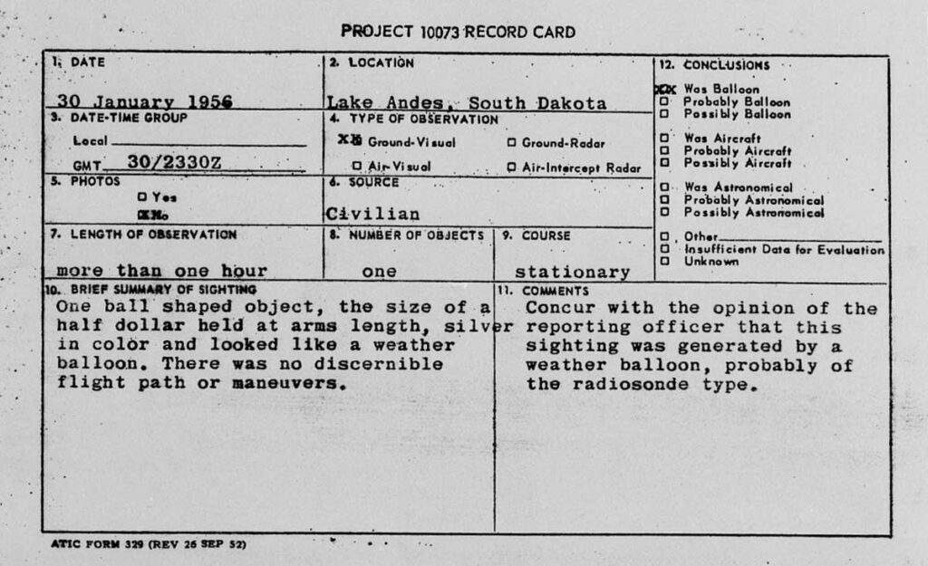 Project Blue Book: The US Air Force’s Investigation of UFOs