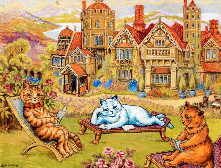 Louis Wain’s Art: From Cats and Ceramics to More Cats