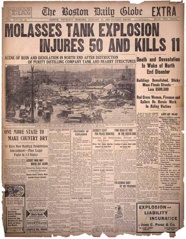 The Great Molasses Flood of 1919: A Deadly Disaster in Boston