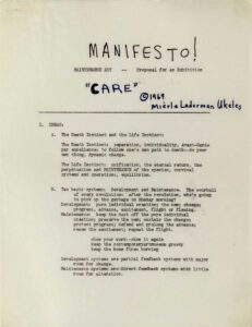 Mierle Laderman Ukeles’ Maintenance Art in 4 Works