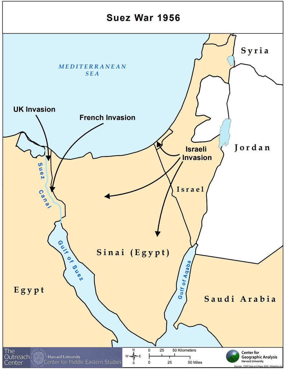 The Suez Canal Crisis of 1956 & The Rise of the US