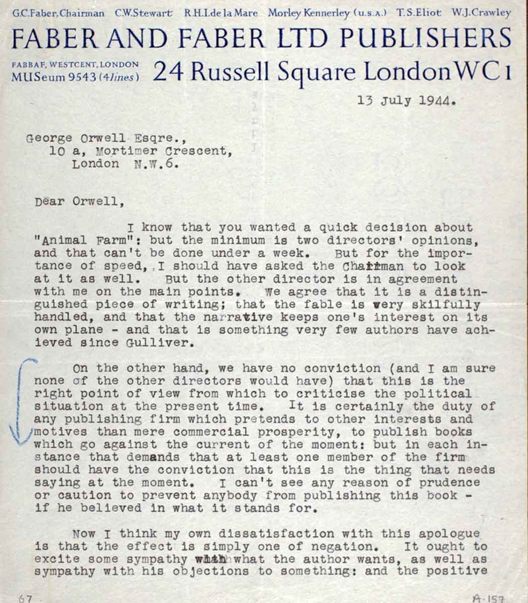 What Is George Orwell Best Known For?