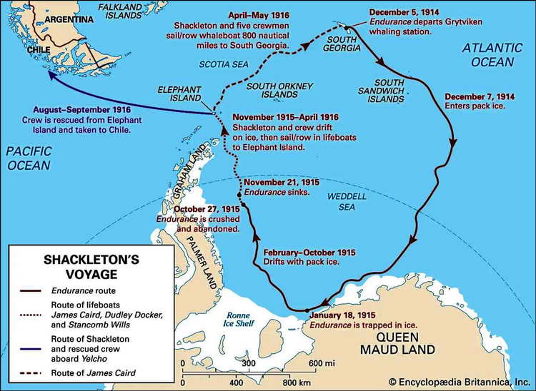 Ernest Shackleton & Endurance in the Antarctic