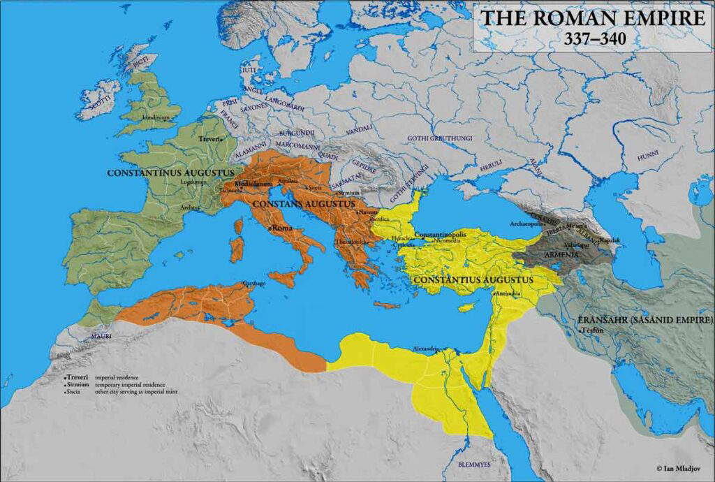 Who Were the Successors of Constantine the Great?