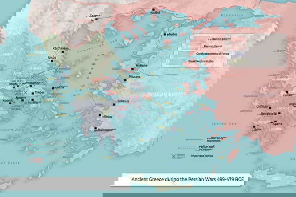 Map of the Greco-Persian Wars (Free Download)