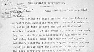 The Zimmermann Telegram: Mexico & Germany as WWI Allies?