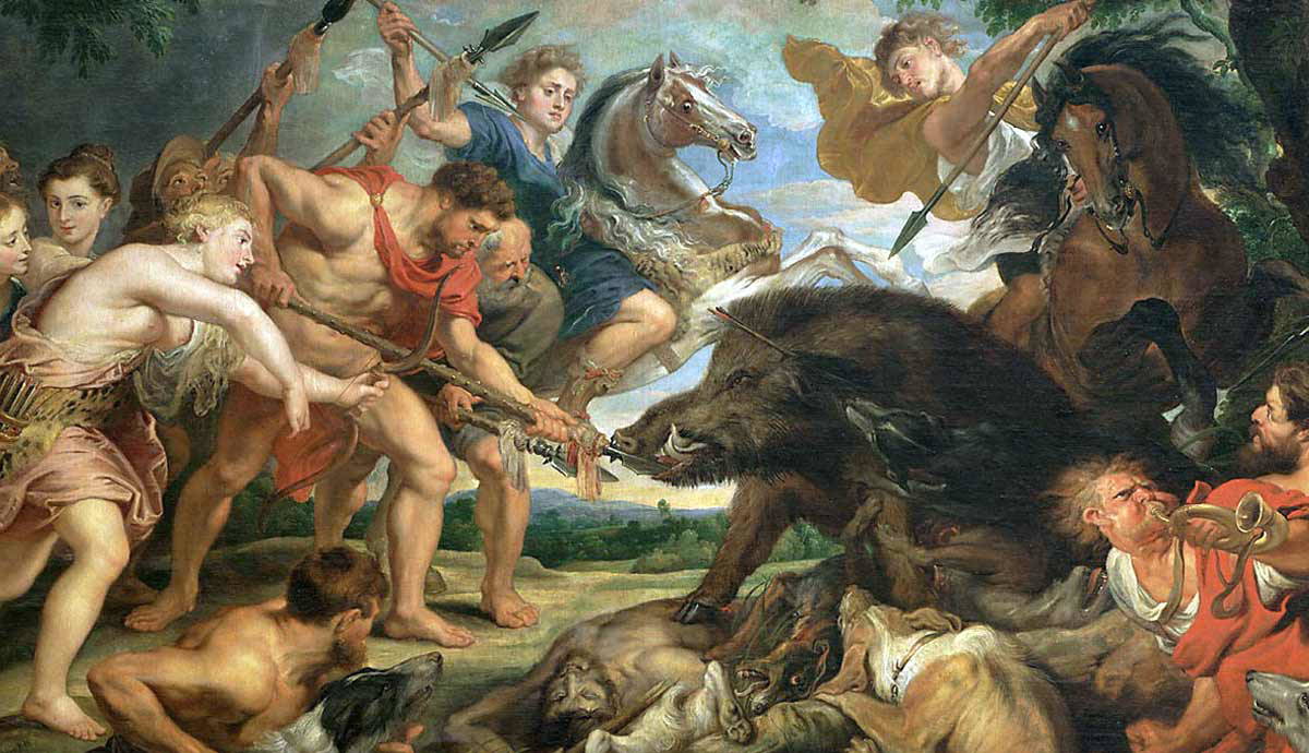 The Story of the Calydonian Boar Hunt in Greek Mythology