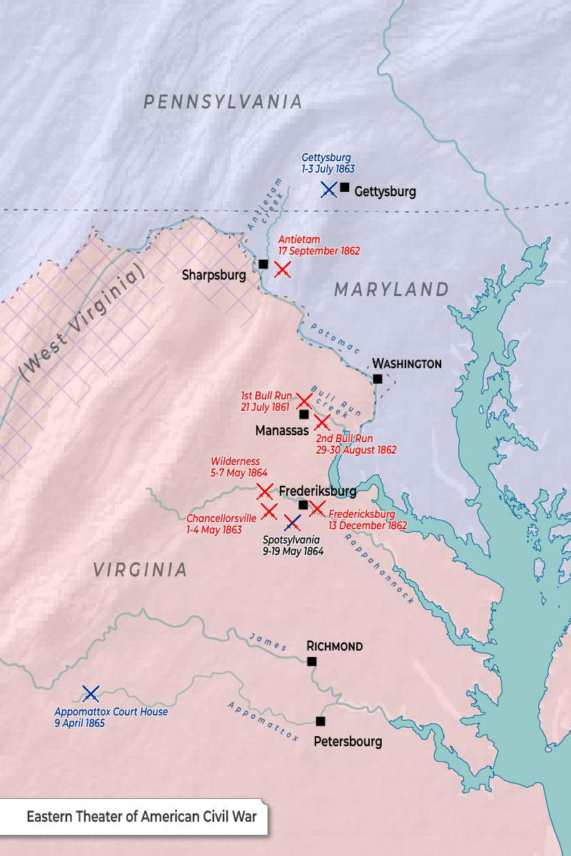 Civil War Western Theater Map Roosevelt County Museum | The American