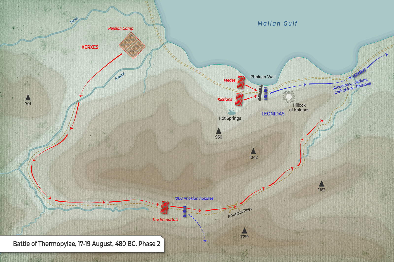 Map: Battle of Thermopylae (Phase 2) || TheCollector