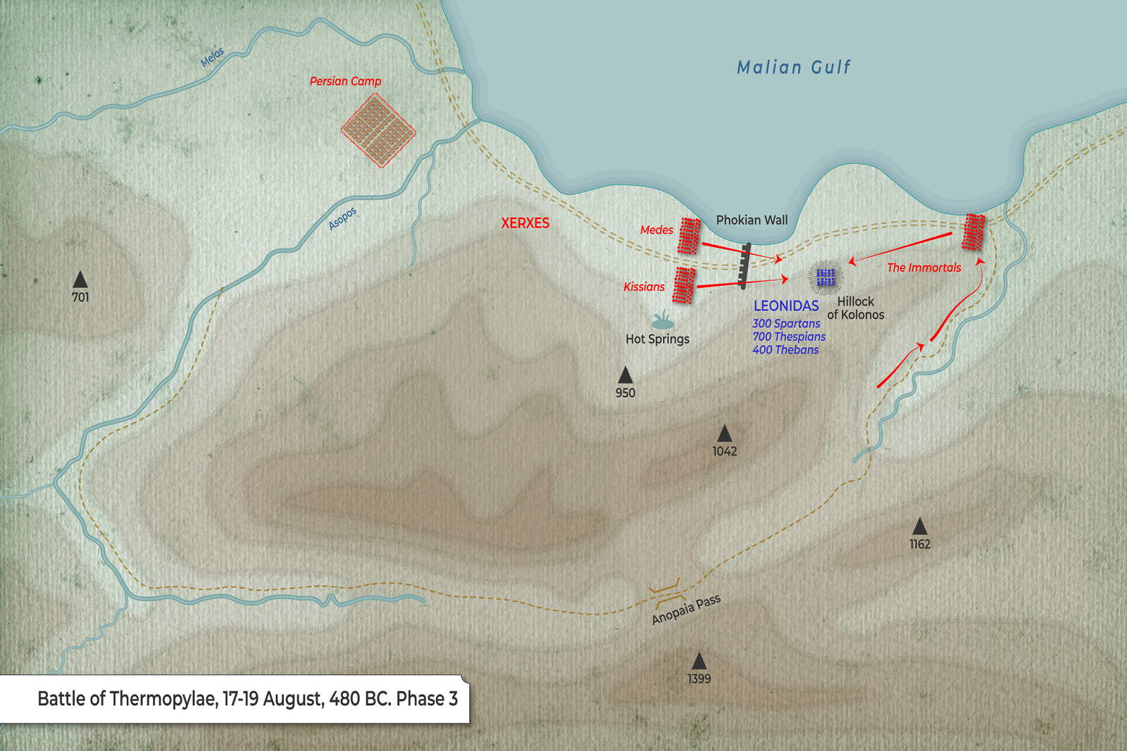 Map: Battle of Thermopylae (Phase 3) | TheCollector