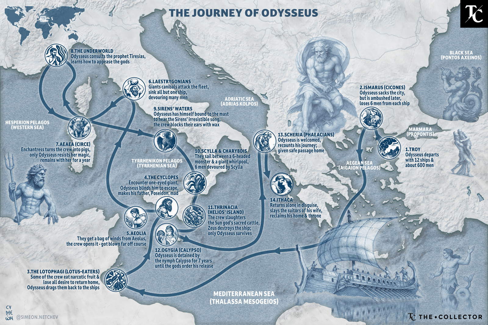 Odysseus Troy Map