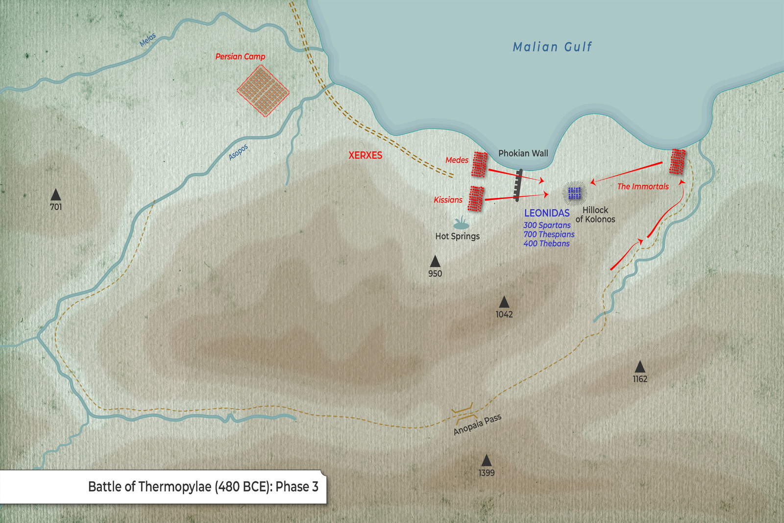 Map: Battle of Thermopylae (Phase 3) | TheCollector